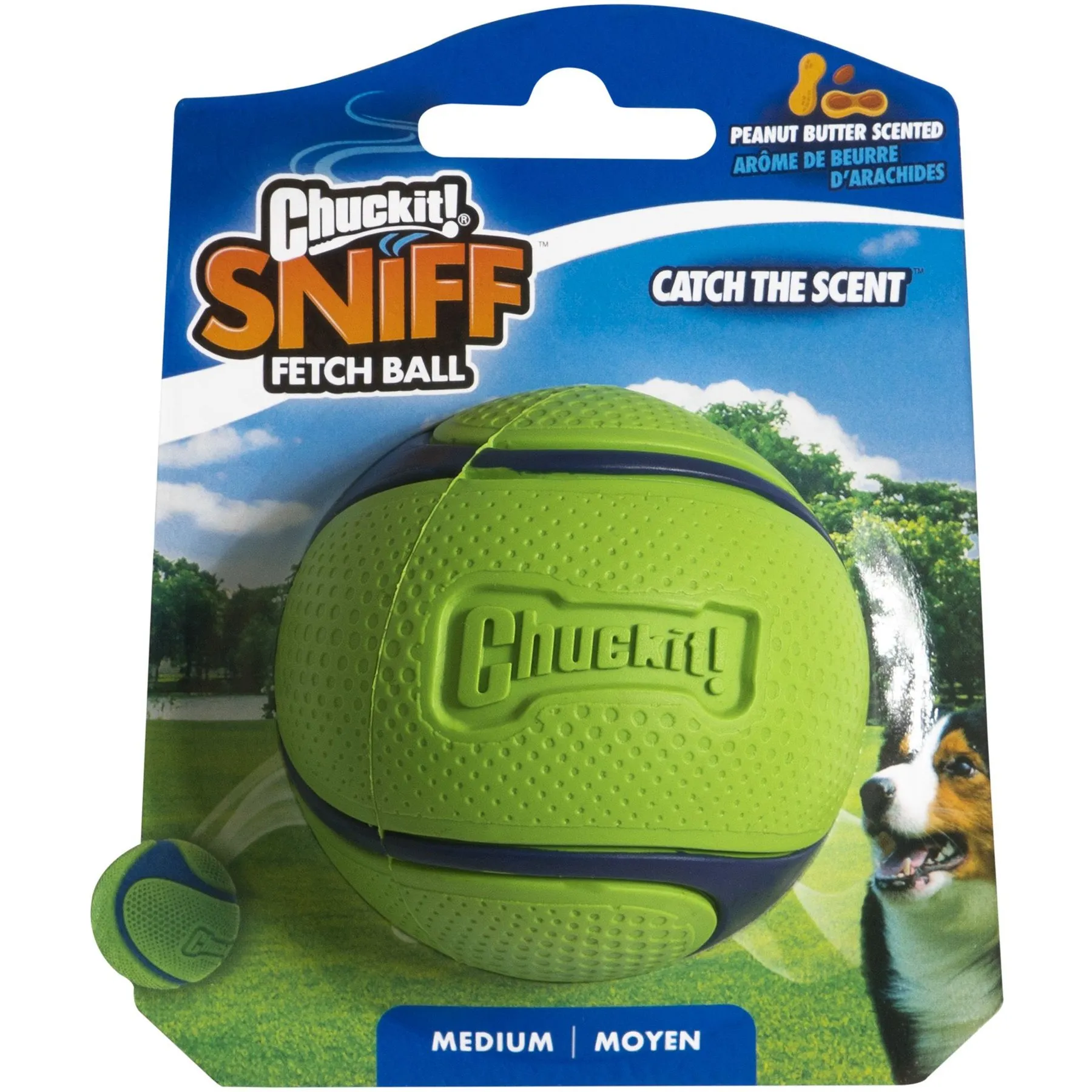Durable Sniff & Fetch Ball Dog Toy, Medium - Interactive Playtime Fun ...