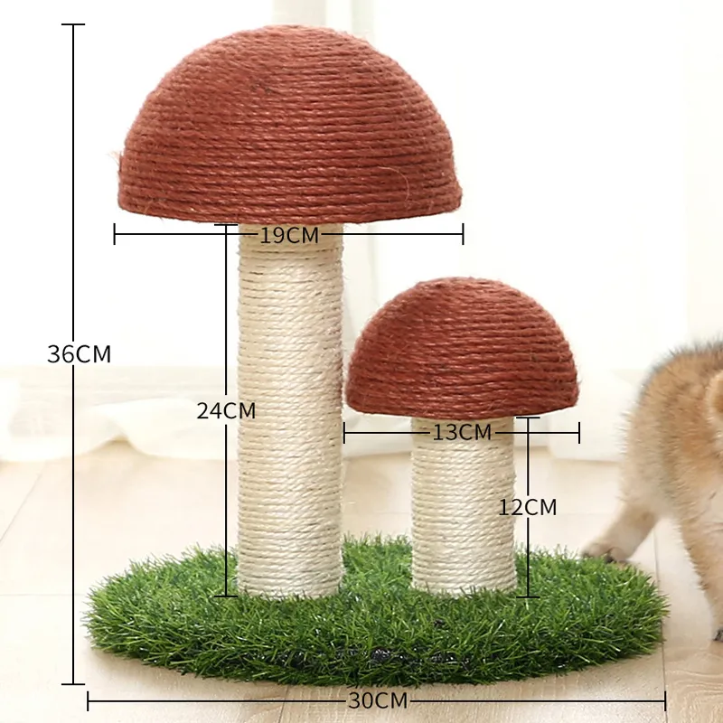 Durable Sisal Cat Scratcher Post Tree: Tall Scratching Tower For Big ...