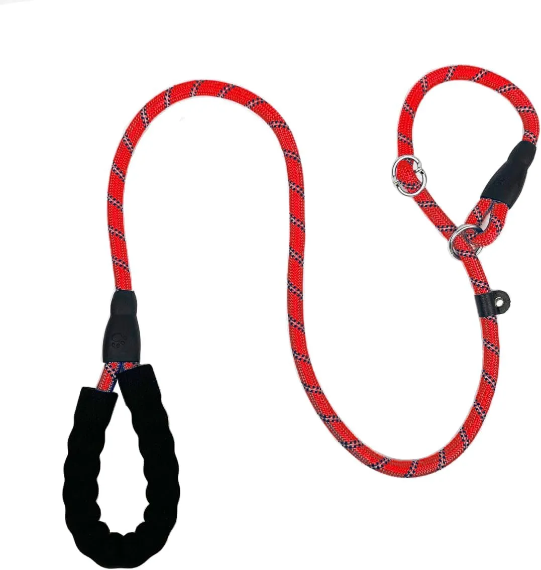 4 Foot Dog Leash: Heavy Duty Rope Slip Lead for Medium & Large Dogs ...