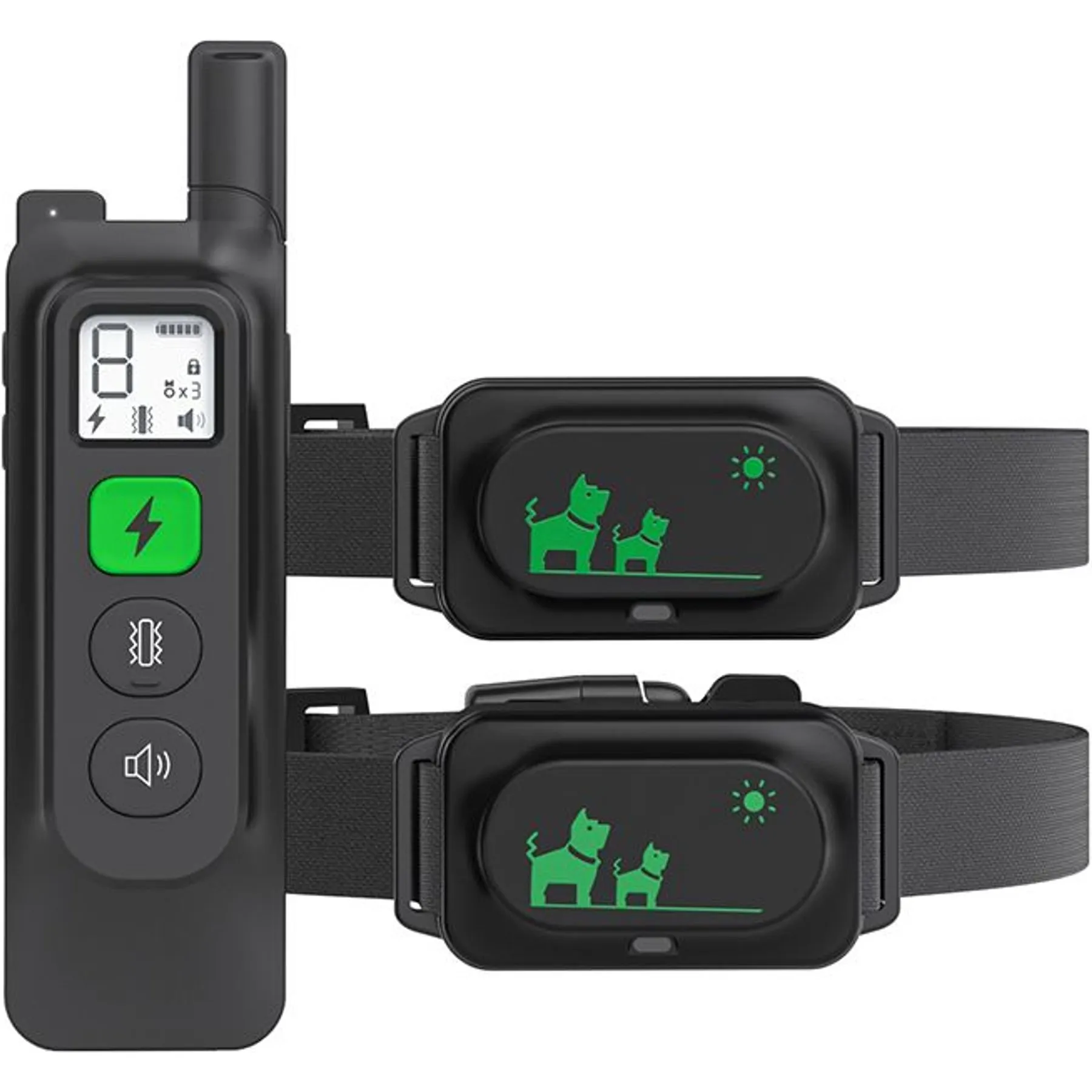 Rechargeable Remote Dog Training Collar with Beep, Vibration & Shock ...