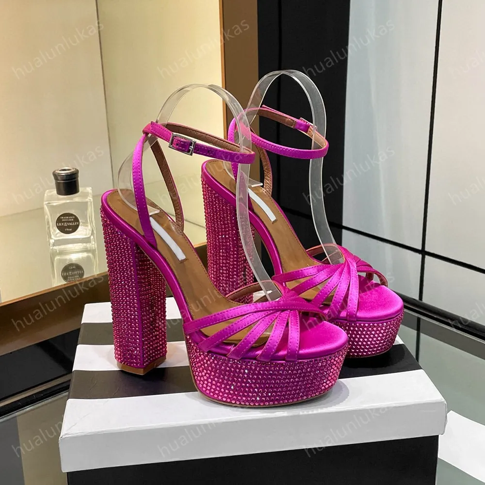 Bulk Chunky Platform Heels: Peep Toe Platform Shoes, Narrow Strap ...