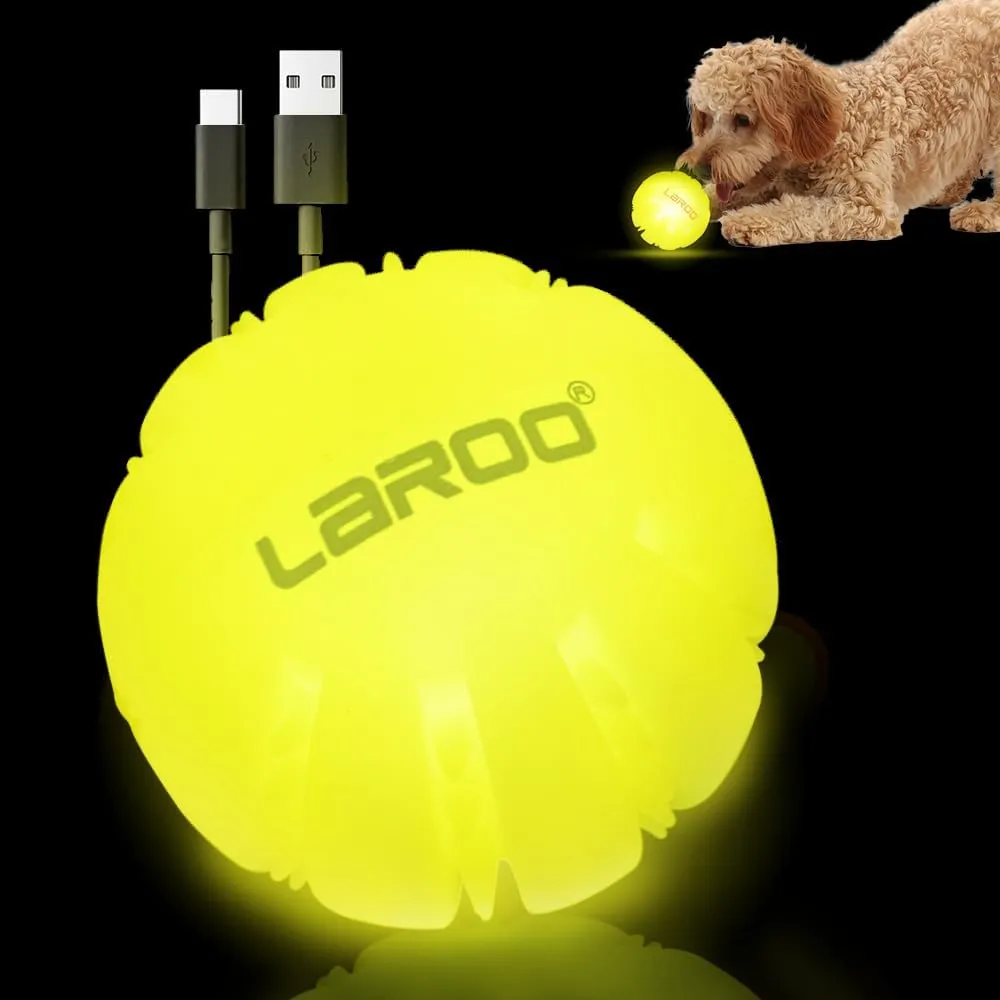 DHgate.com:Rechargeable LED Dog Ball - Glow in the Dark Pet Toy for ...