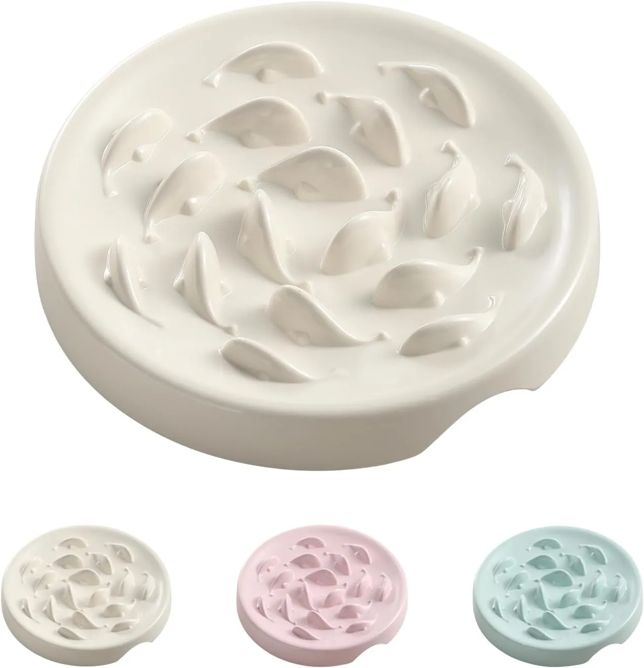 Slow Eating Cat Bowl: Fun Interactive Puzzle Feeder for Healthy Diet ...