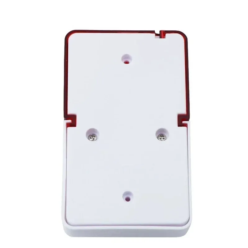 24V Mini Wired Strobe Siren with Red Flashing Light for Home Security ...