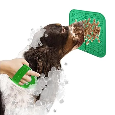 Adjustable Dog Bath Tether with Brush & Towel - Secure Shower Restraint ...