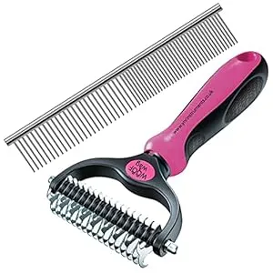 DHgate.com:Dog Dematting Comb Kit: 2-Sided Undercoat Rake for Knots ...