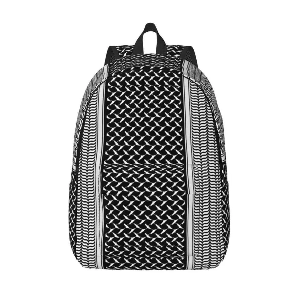 Keffiyeh Palestine Map Penny Scallan Backpack Unisex Canvas Bag For ...