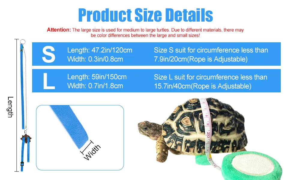 Adjustable Pet Tortoise Walking Lead - Secure & Comfortable Turtle ...