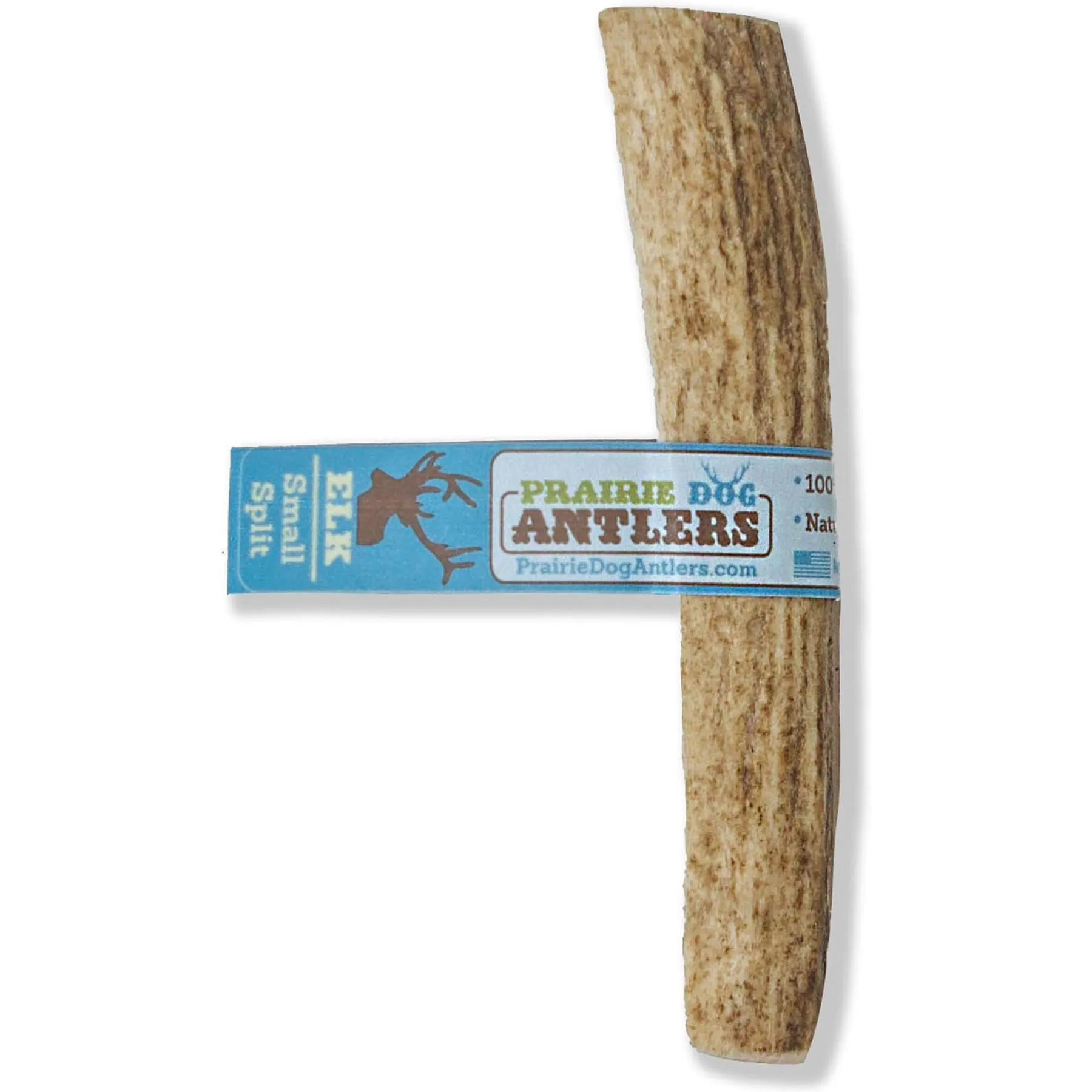 Prairie Dog Split Elk Antler Dog Chews, 4 to 5.5 in Natural Treats for ...
