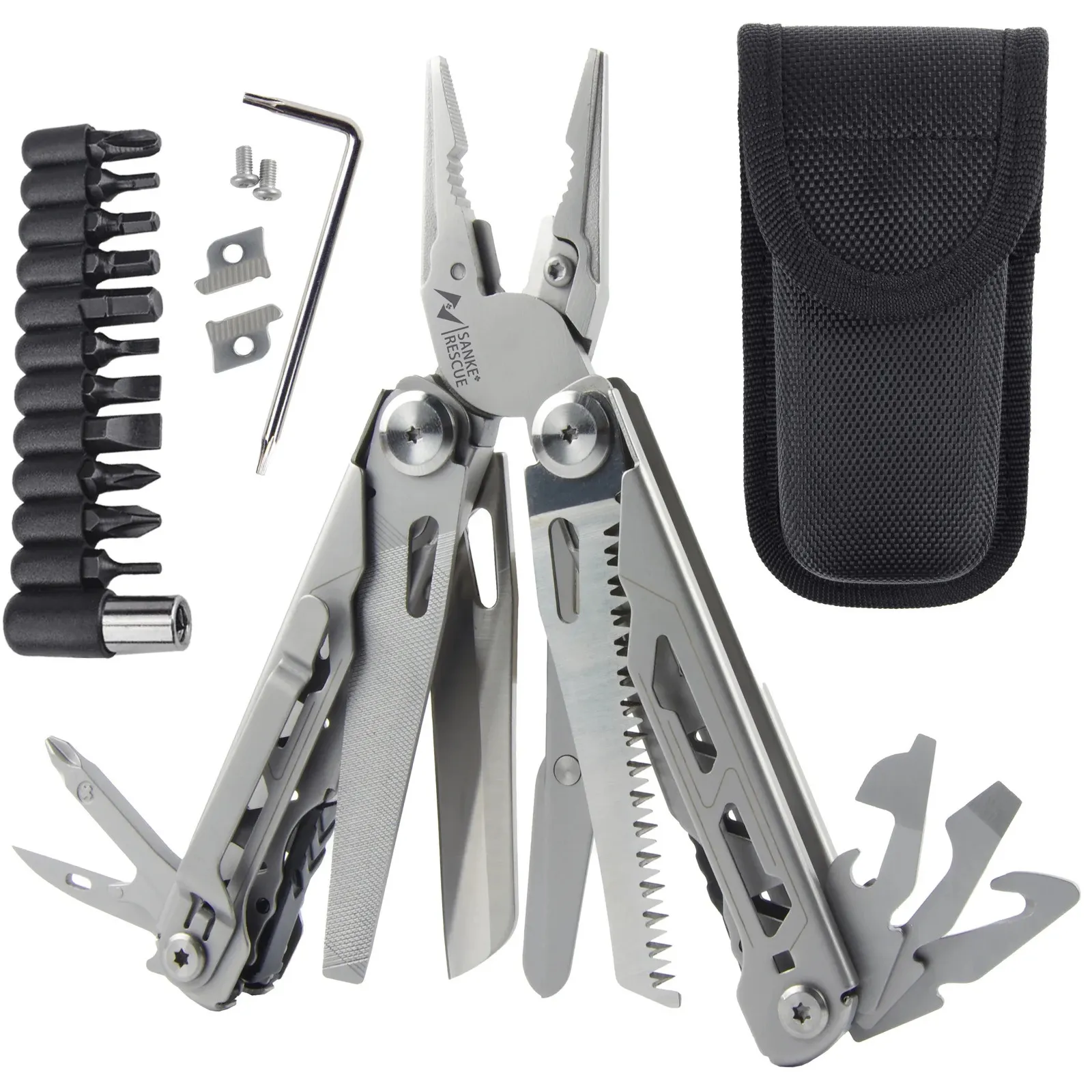 30 in1 Multitool Plier Wire Cutter Folding Knife Multifunctional ...