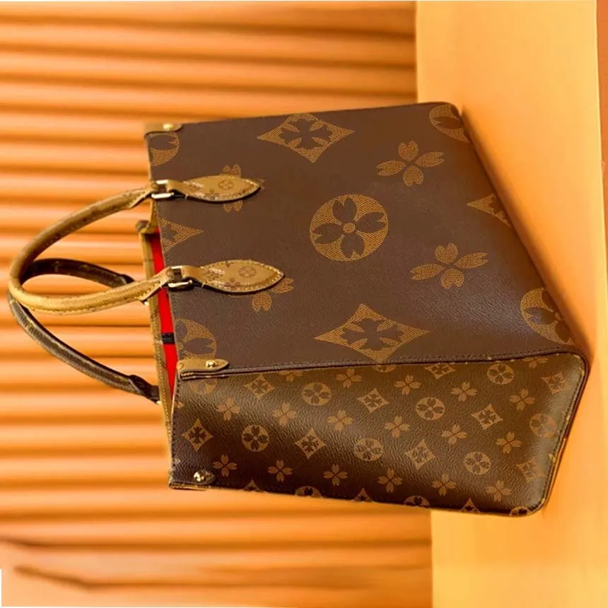 Designer Bag Large Leather Tote Handbags For Women Classic Checked ...