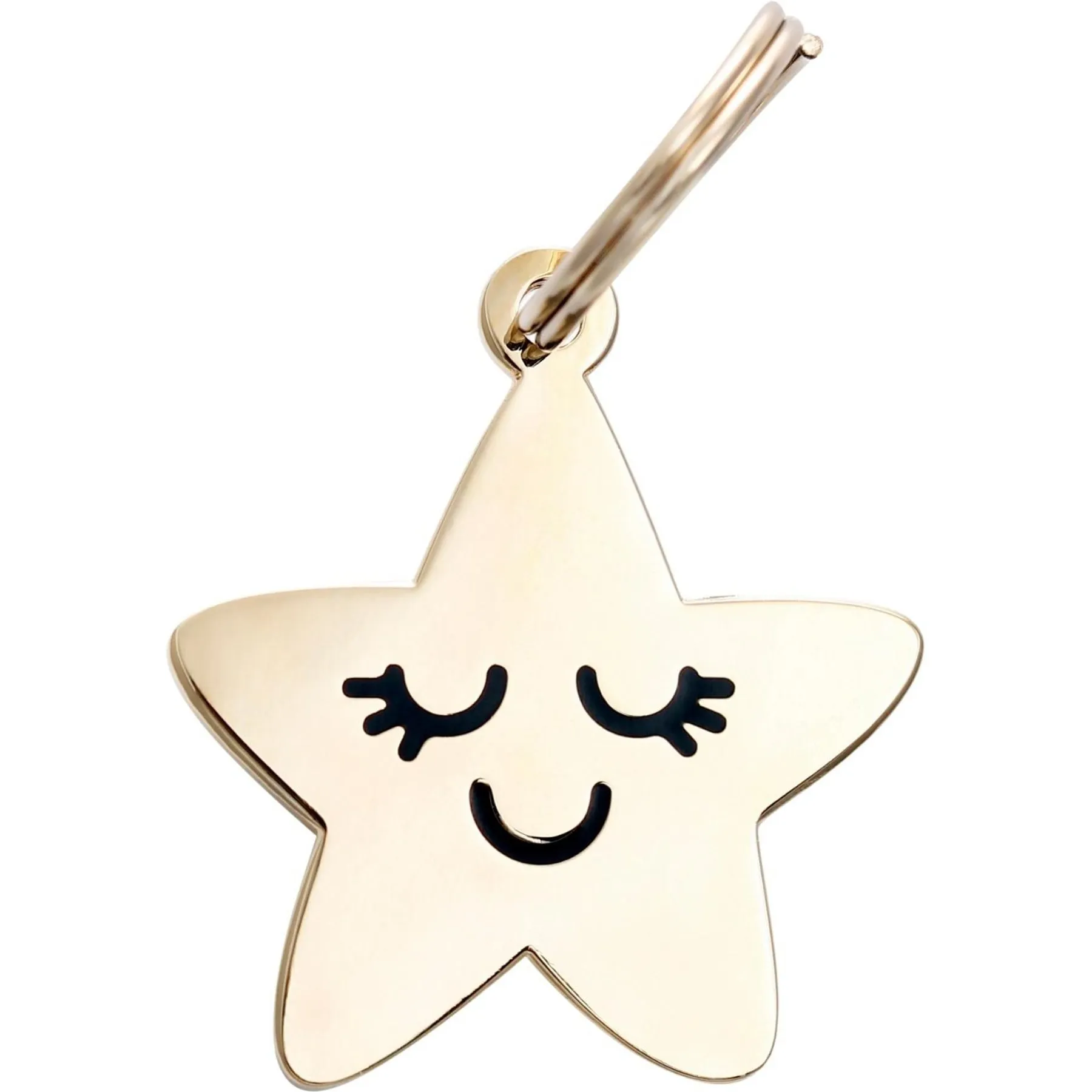 Gold Star Pet ID Tag - Durable Brass, Non-Personalized. Best Seller ...