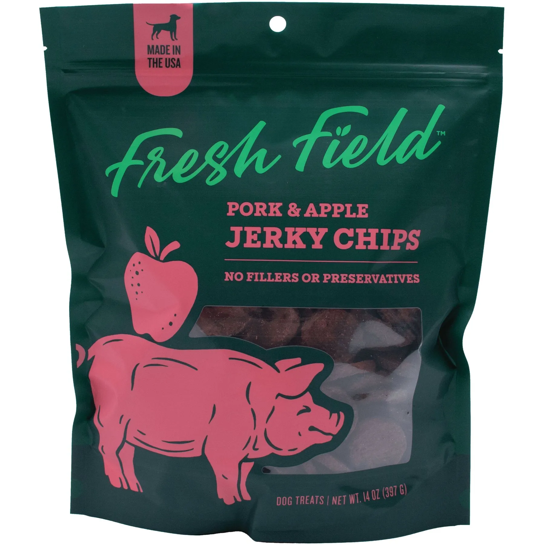 Pork & Apple Jerky Treats for Dogs - American Made, Non-GMO, Yummies ...