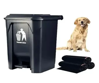 HTNLNF Dog Poop Trash Can Outside With 20L/5 Gallon Pet Waste Station ...