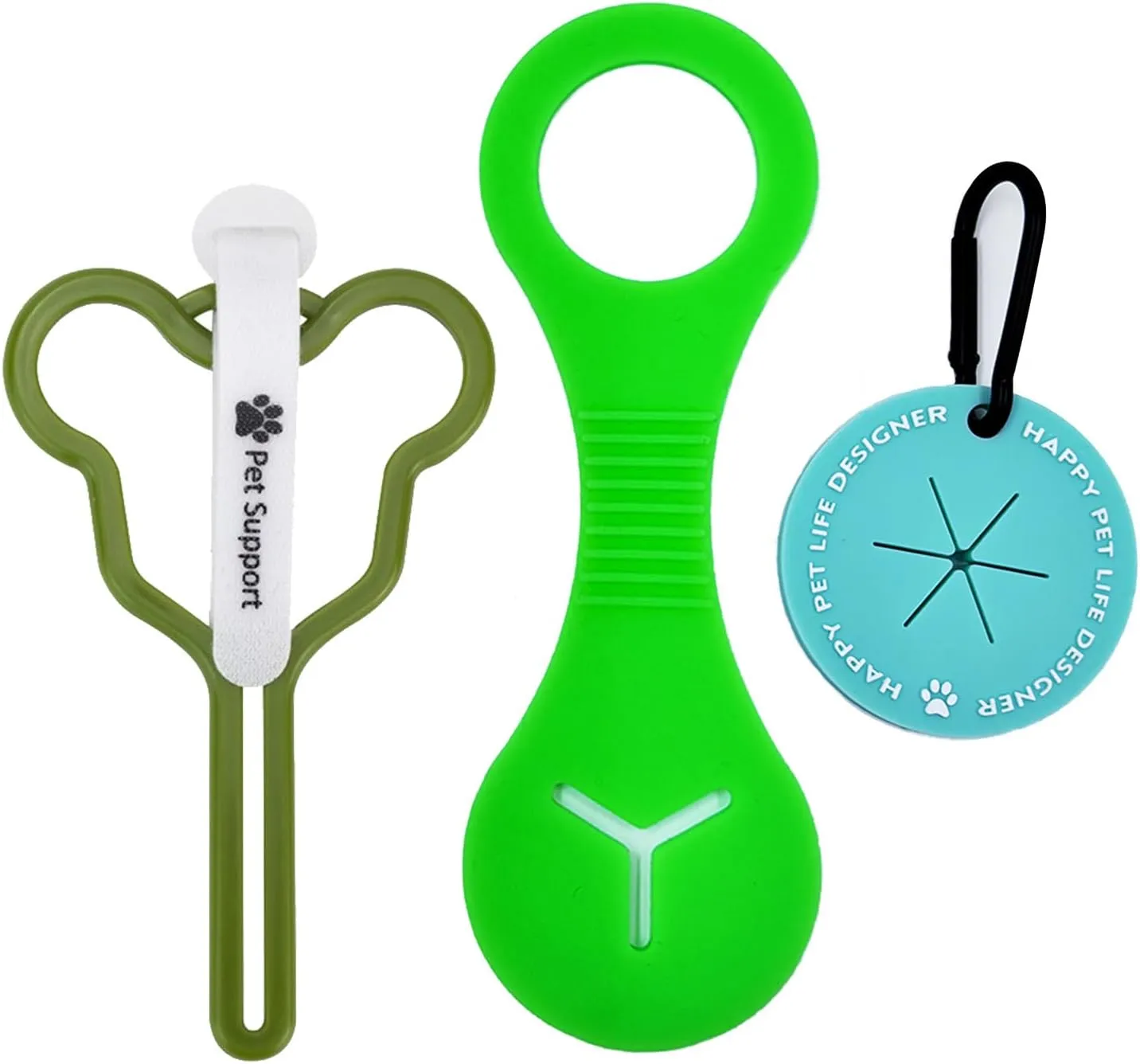 Hands-Free Dog Waste Bag Holder for Leash - 3 Pack, Premium Poop Bag ...