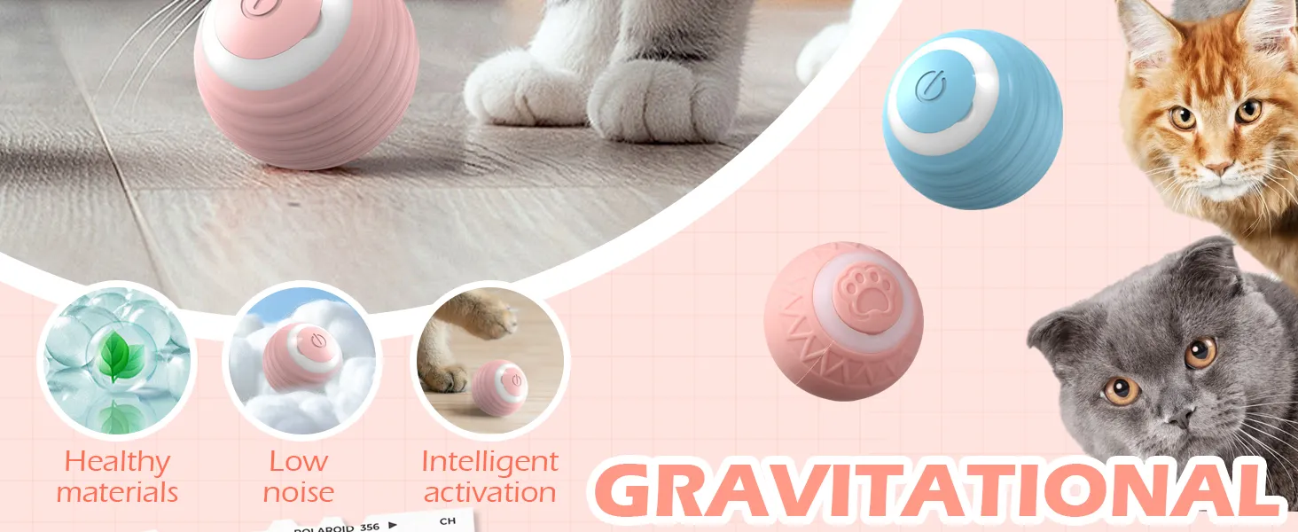 DHgate.com:Interactive Cat Toy Ball - Motion Activated, USB ...