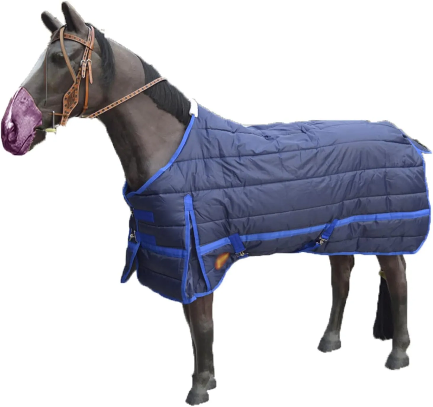 DHgate Waterproof 600D Ripstop Horse Blanket Winter Turnout Foal Adult 260g Fill Adjustable Windproof Antifreeze Pet Supplies