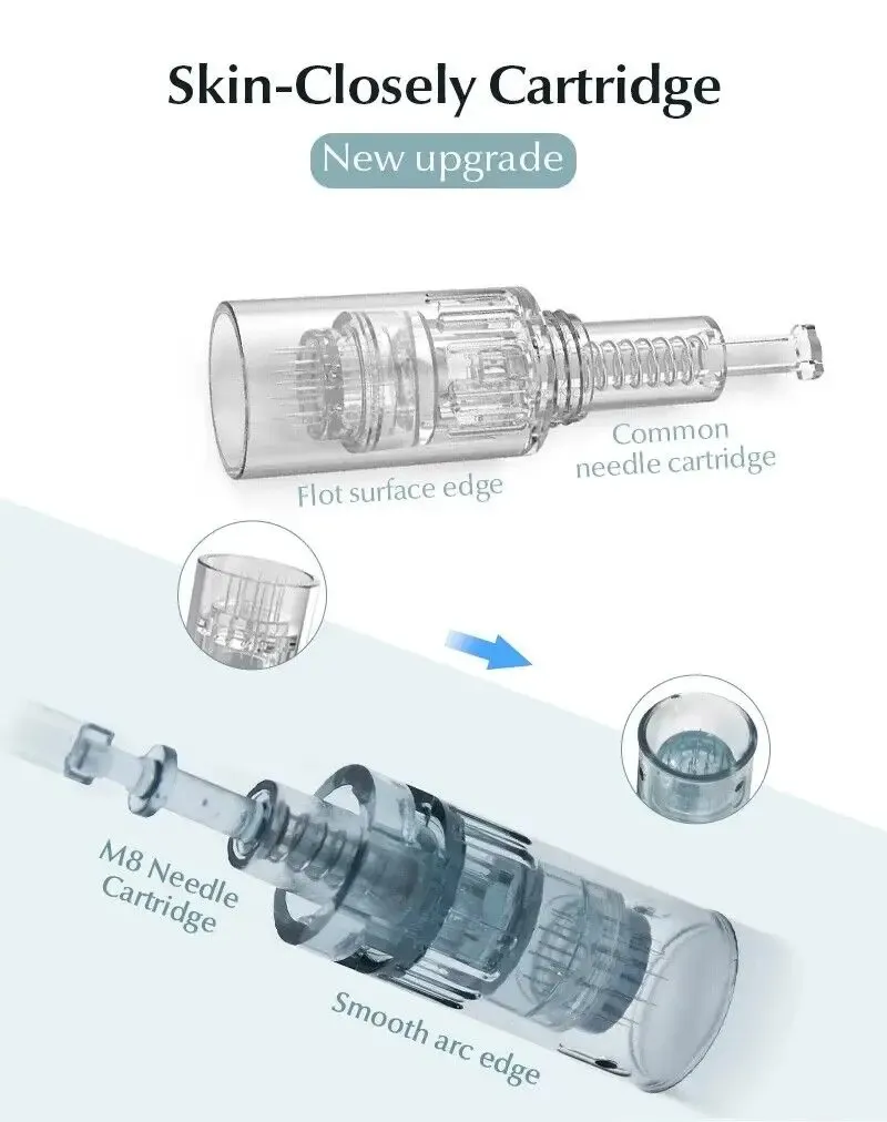 Ultima Dr Pen M8 Needles 0.25mm Cartridge Tips Set of 50 with Various ...