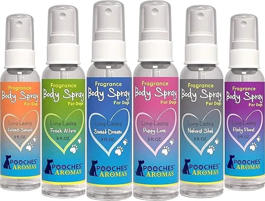 Natural Dog Cologne Grooming Spray, 12 Fluid Ounces, Deodorizing ...