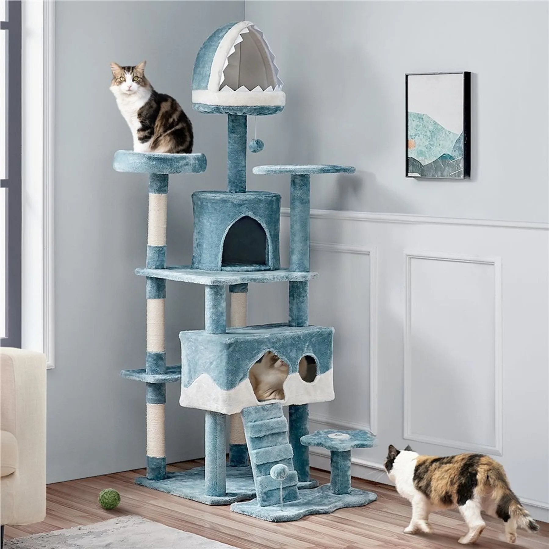DHgate.com:Yaheetech Multi-Level Cat Tree with Sisal Posts, Ocean ...