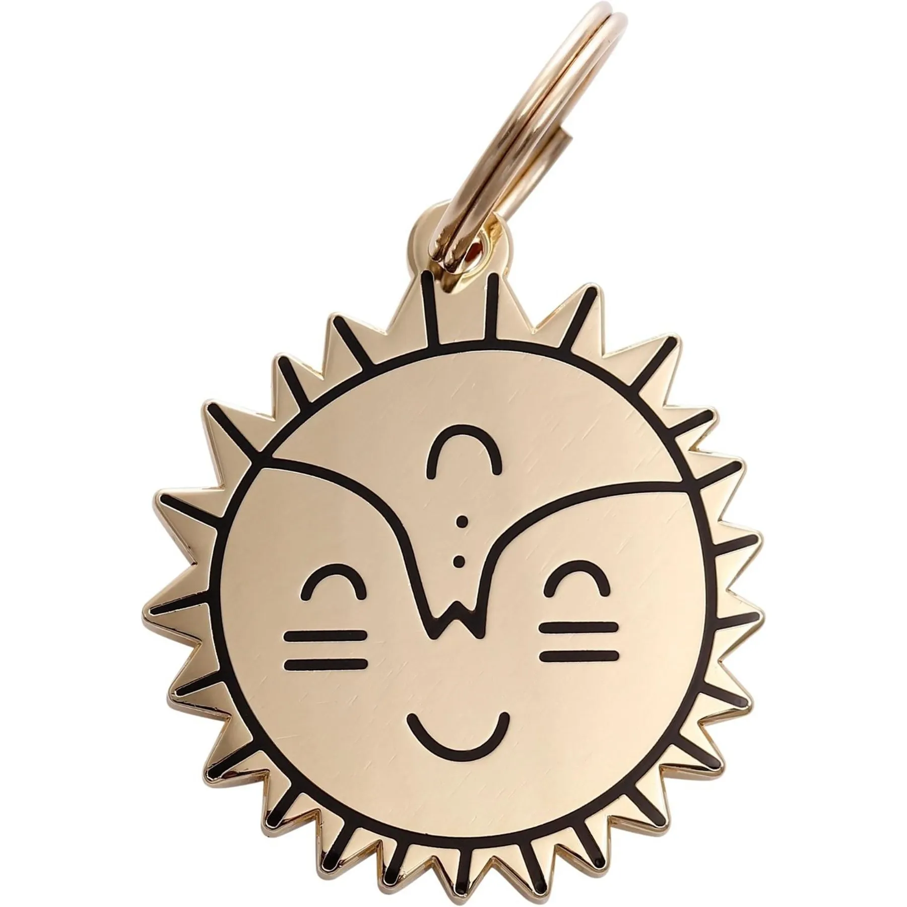 DHgate.com:Smiling Sun Brass Pet ID Tag: Durable Gold Tone, Enhanced ...