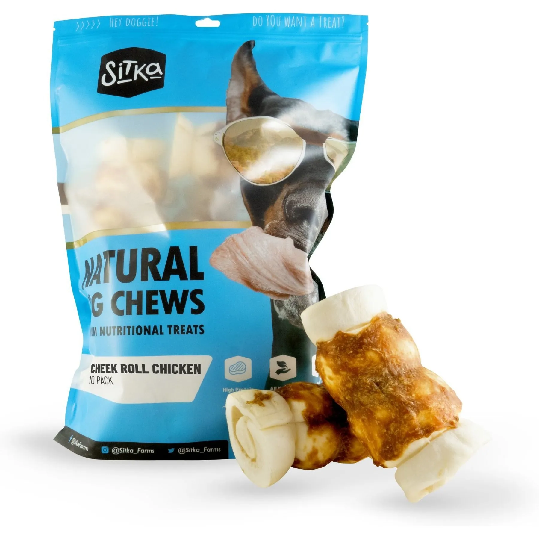 Premium Chicken Wrapped Natural Chew Treats for Dogs, 4 Count - Best ...