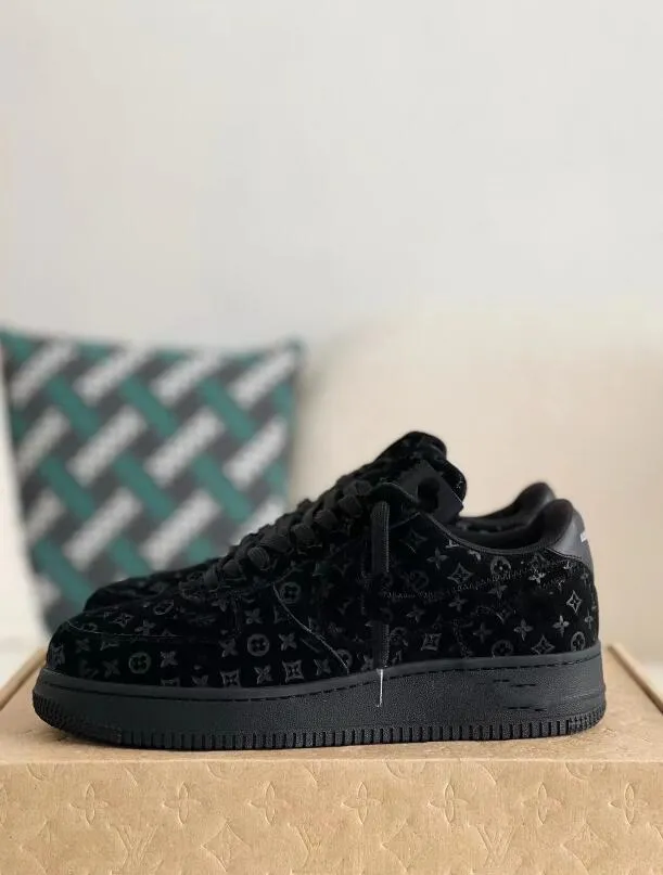 10A Designer Luxury Trainer Casual Shoes for Men Womens All Black Size ...
