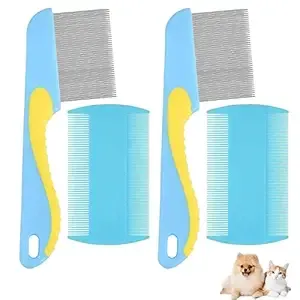 Brillirare 4 Pack Stainless Steel Flea Robicomb Lice Zapping Comb With ...