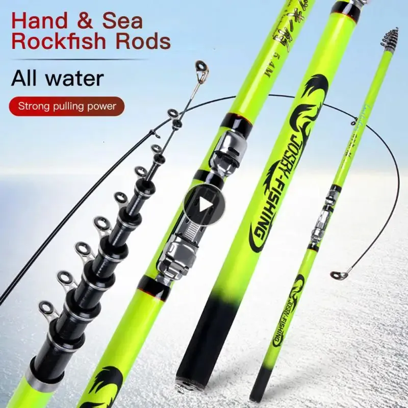 DHgate.com:Carbon Fiber Telescopic Spinning Rod, 3.6M/4.5M/5.4M/6M ...