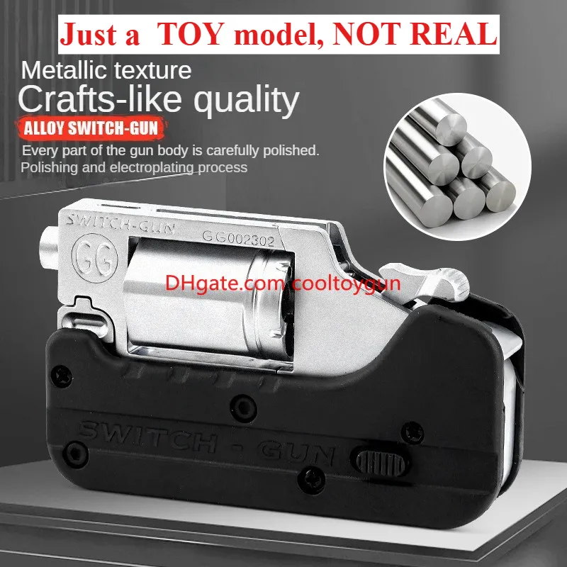 Toy Guns That Shoot Rubber Bullets: Alloy Revolver Lifecard Toy Gun ...