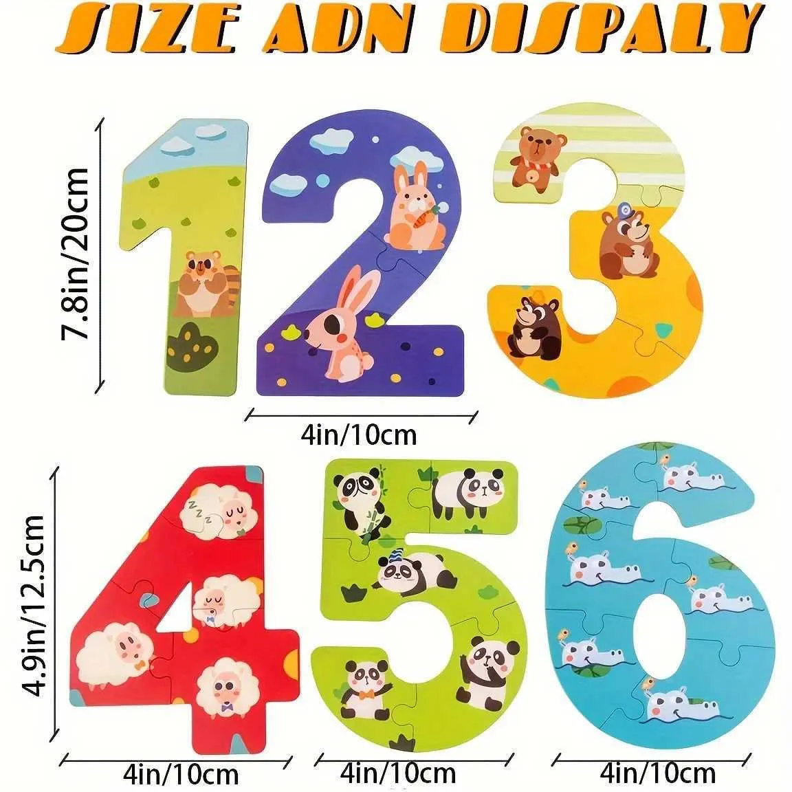 Montessori Wooden Alphabet Alphabet Number Puzzle For Kids Educational ...