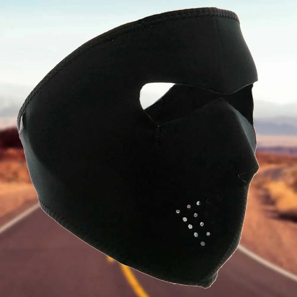 2-in-1 Reversible Neoprene Motorcycle Face Mask: Full Coverage for ...
