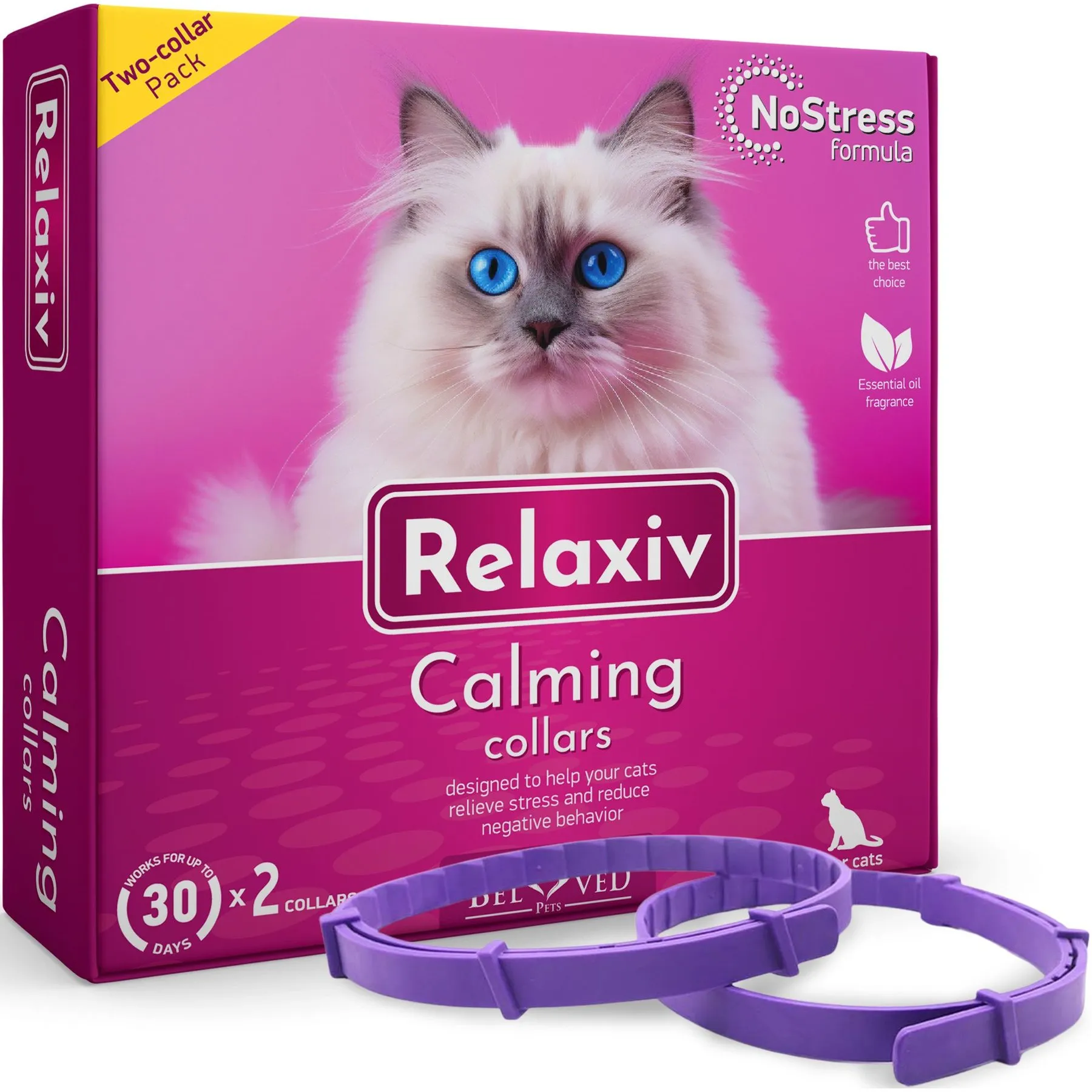 Beloved Pets Calming Collar & Anti Anxiety Products Feline Calm ...