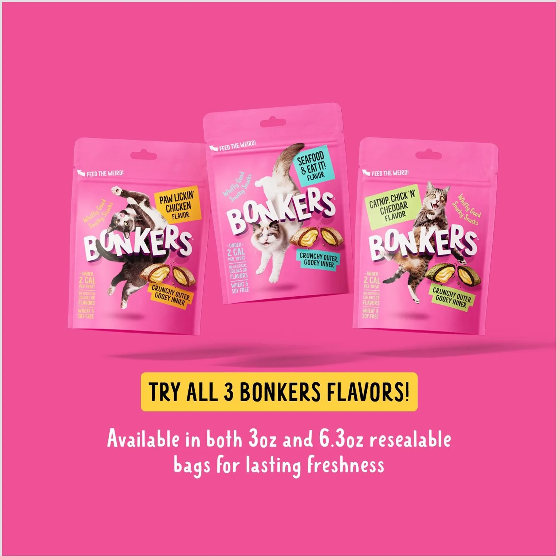 Bonkers Purr Pops Salmon Supreme Flavor, 3 OZ, Cat Jamaica Bonkers Cat ...