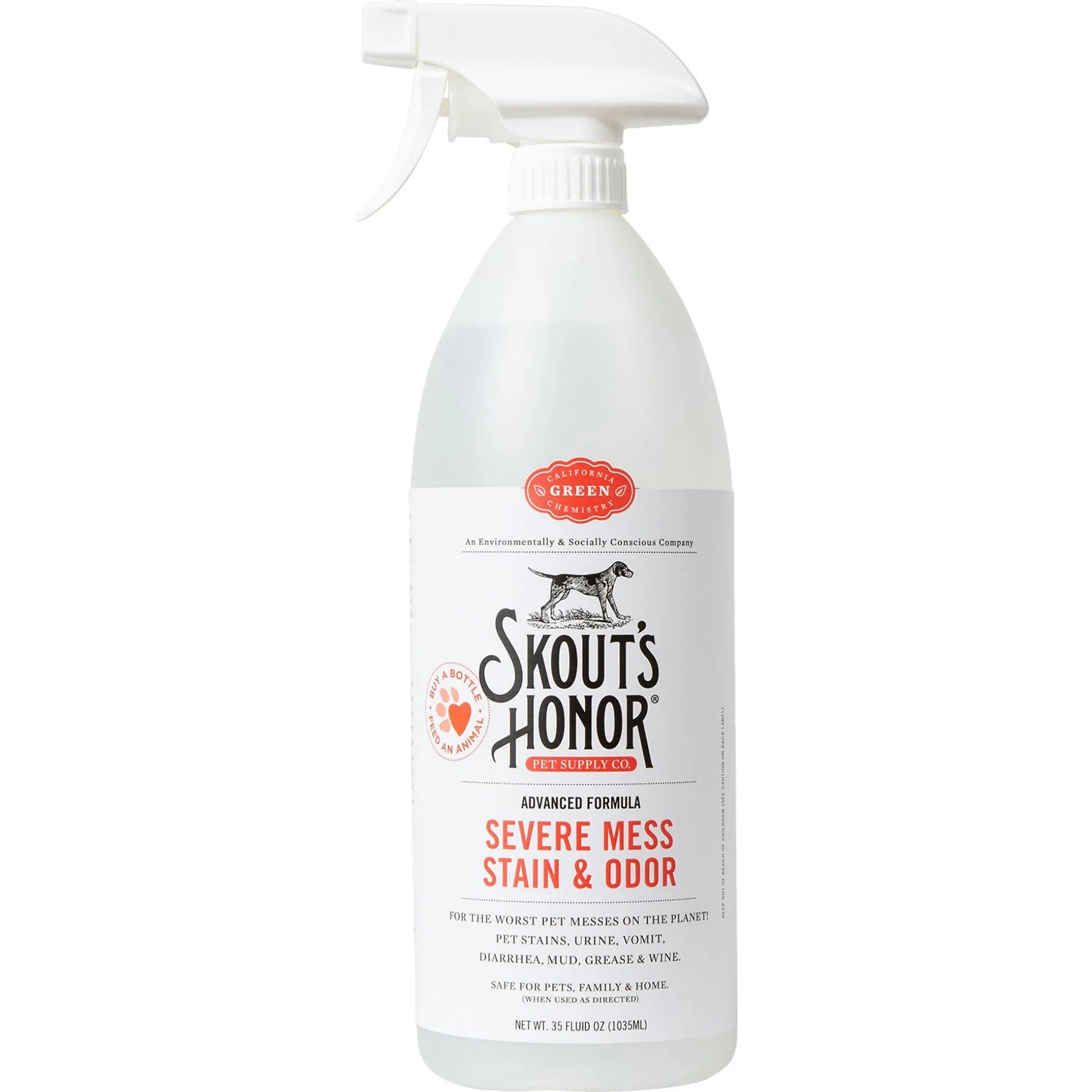 Pet Stain & Odor Remover Spray - Deep Clean for Dogs & Cats - Skout's ...