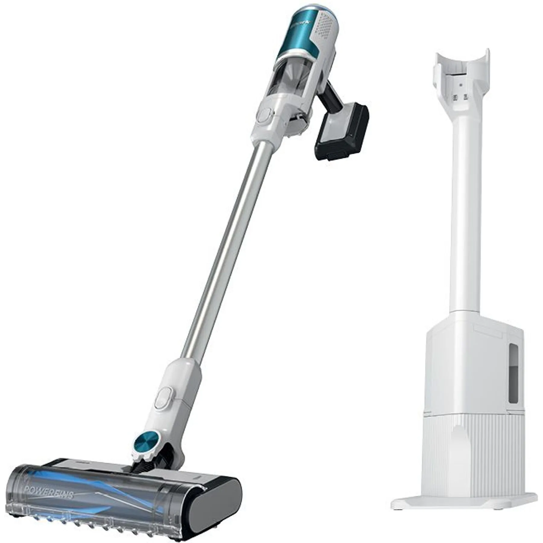 Shark Clean & Empty Cordless Stick Vacuum, White/Peacock Blue from ...