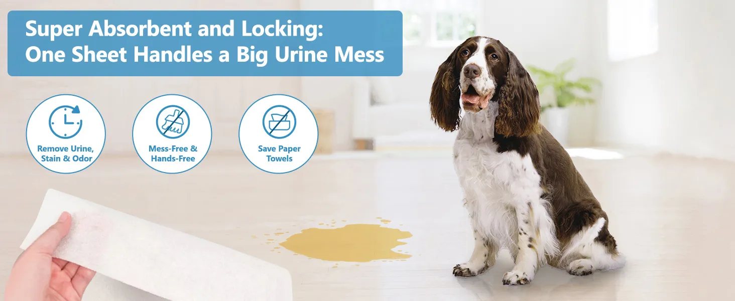 Double Sided Dog Potty Sheets For Dogs And Cats Quick Drying Liquid ...