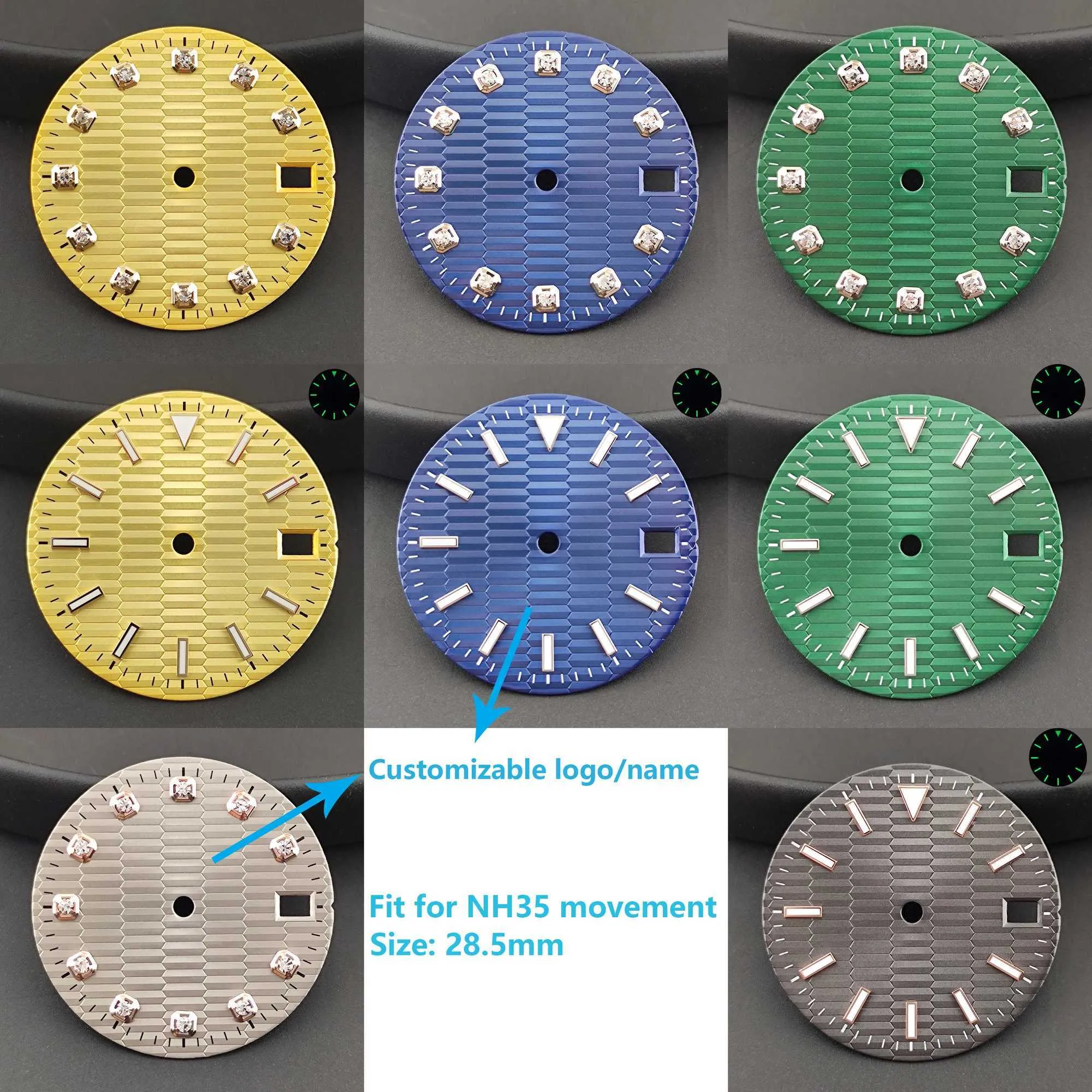 H241122: Luminous M8 Helicoil Kit Halfords For NH35/NH36 Dial With 28 ...