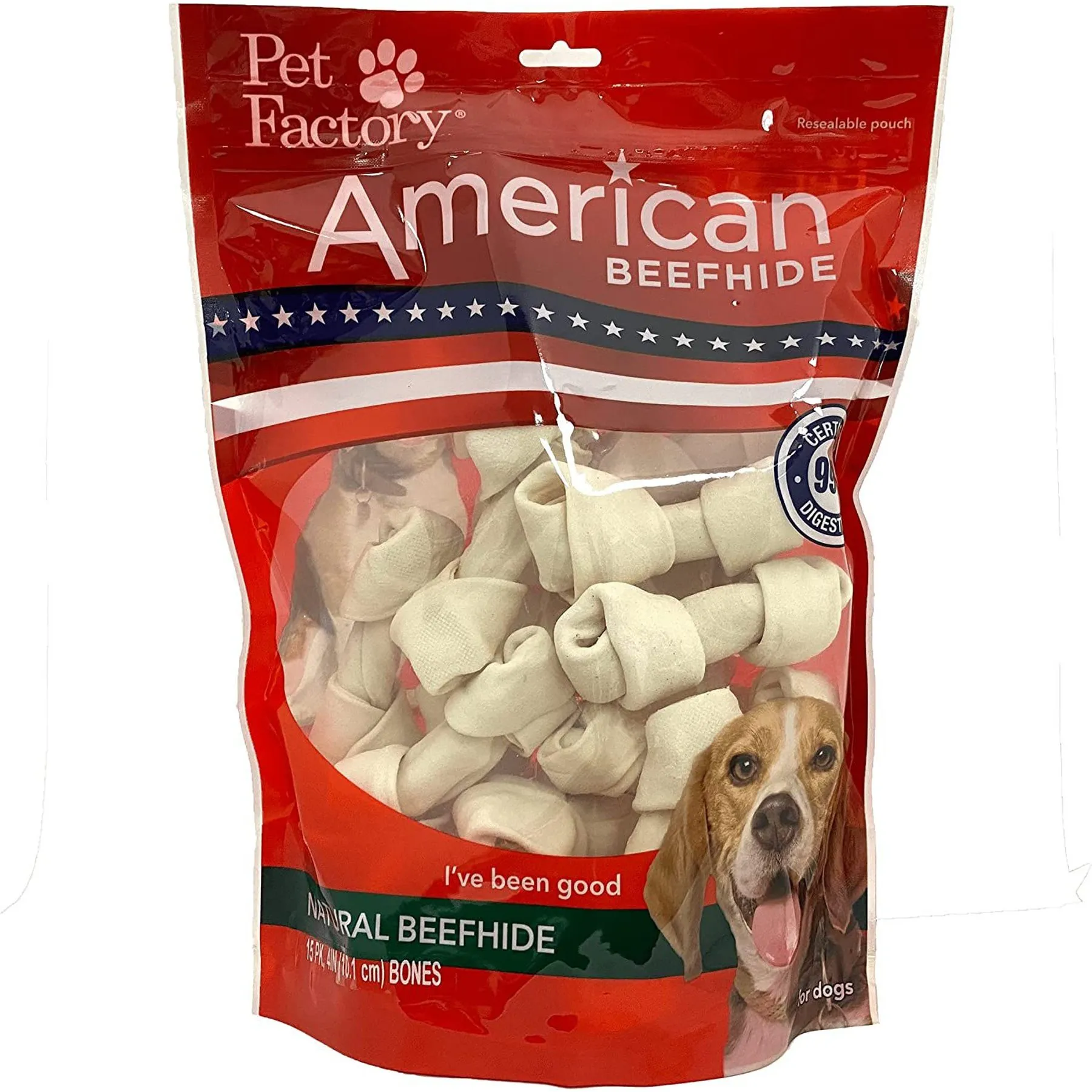 Natural Beefhide Knotted Dog Bones, 4-5 Inch, Chewy Treats - Shop Now ...