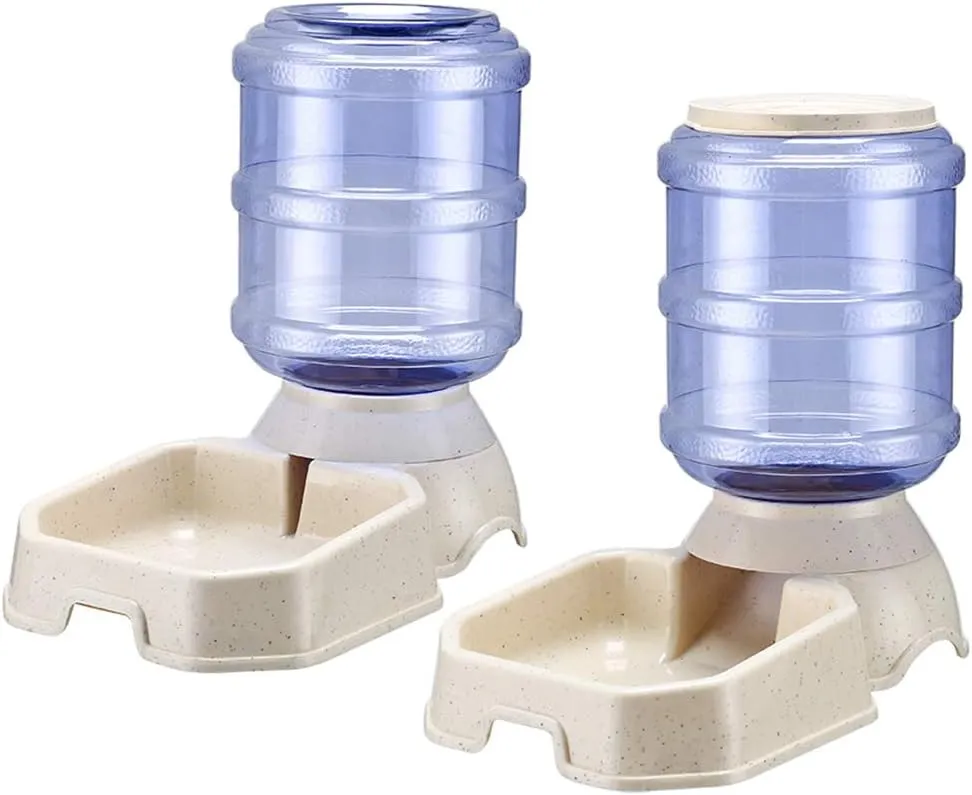 Large 3-Gallon Gravity Pet Waterer: Automatic Dog Water Dispenser for ...