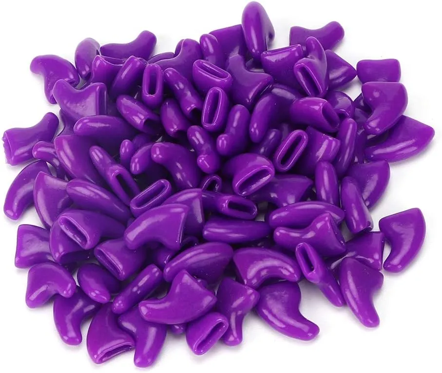 DHgate.com:100 Pack Cat Claw Covers - Green PVC Nail Caps for Furniture ...