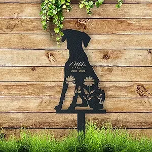 Custom Rhodesian Ridgeback Dog Memorial Grave Marker, Rhodesian ...