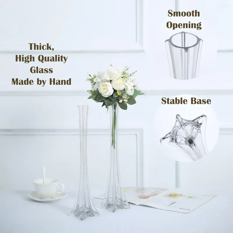 Plastic Tower Vases For Weddings
