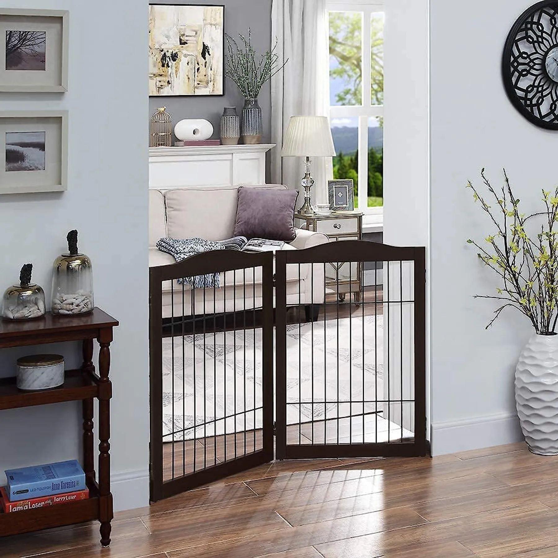 Unipaws Pet Gate Playpen 2-Panel Extension Kit - Expand Your Pet's Play ...