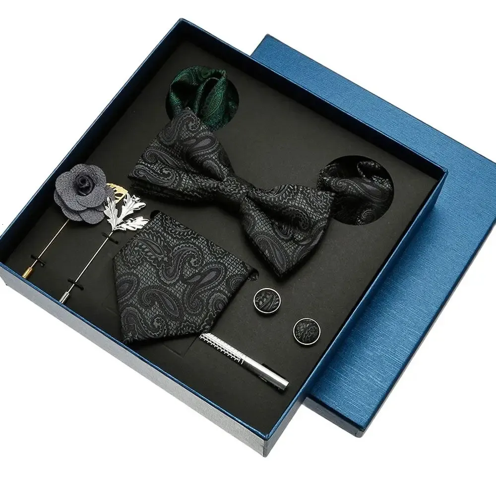 Premium Silk Tie & Cufflink Gift Set - Black Mens Accessories, Shop Now ...
