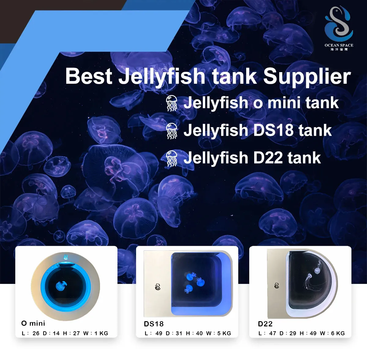 Exquisite 22L Acrylic Cylinder Jellyfish Aquarium - LED Lights & Filter ...