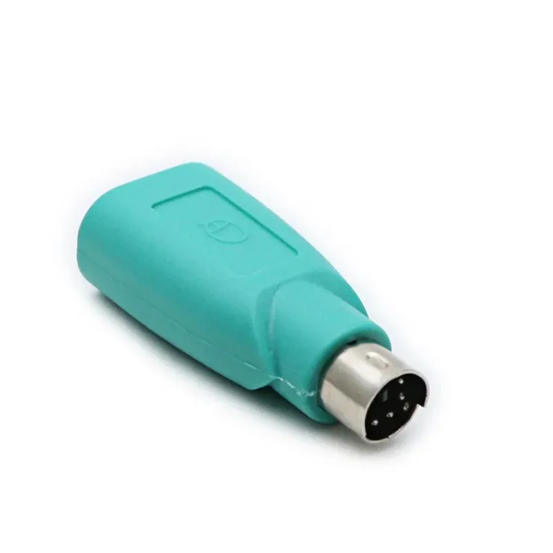 DHgate.com:2024 Purple PS/2 Male to USB Female Mouse Keyboard Adapter ...