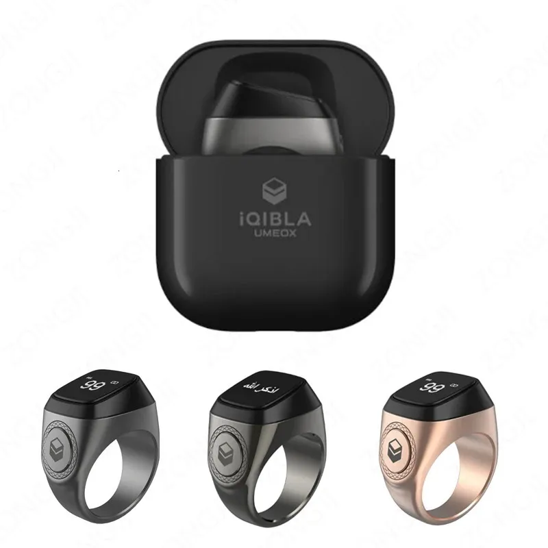 IQibla M02 Pro Aluminum Metal Alloy Tasbeeh Smart Counter Ring with ...