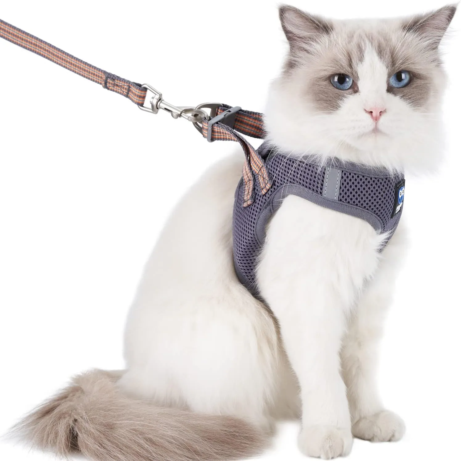 Escape-Proof Kitty Harness Vest: Adjustable, Soft Mesh Cat Harness for ...