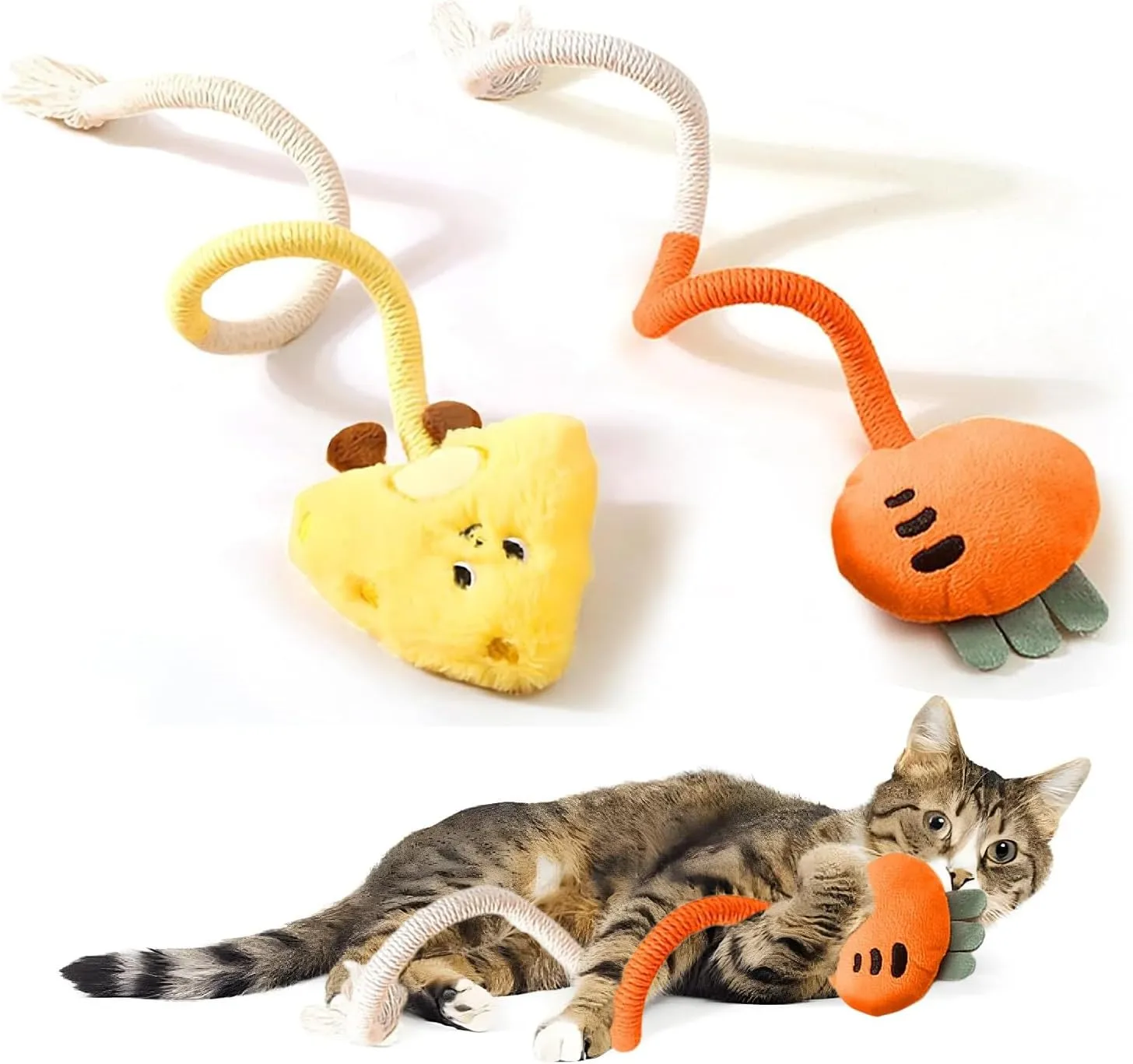 DHgate.com:2 Pack Catnip Rope Toys - Bite Resistant Cotton, Safe for ...